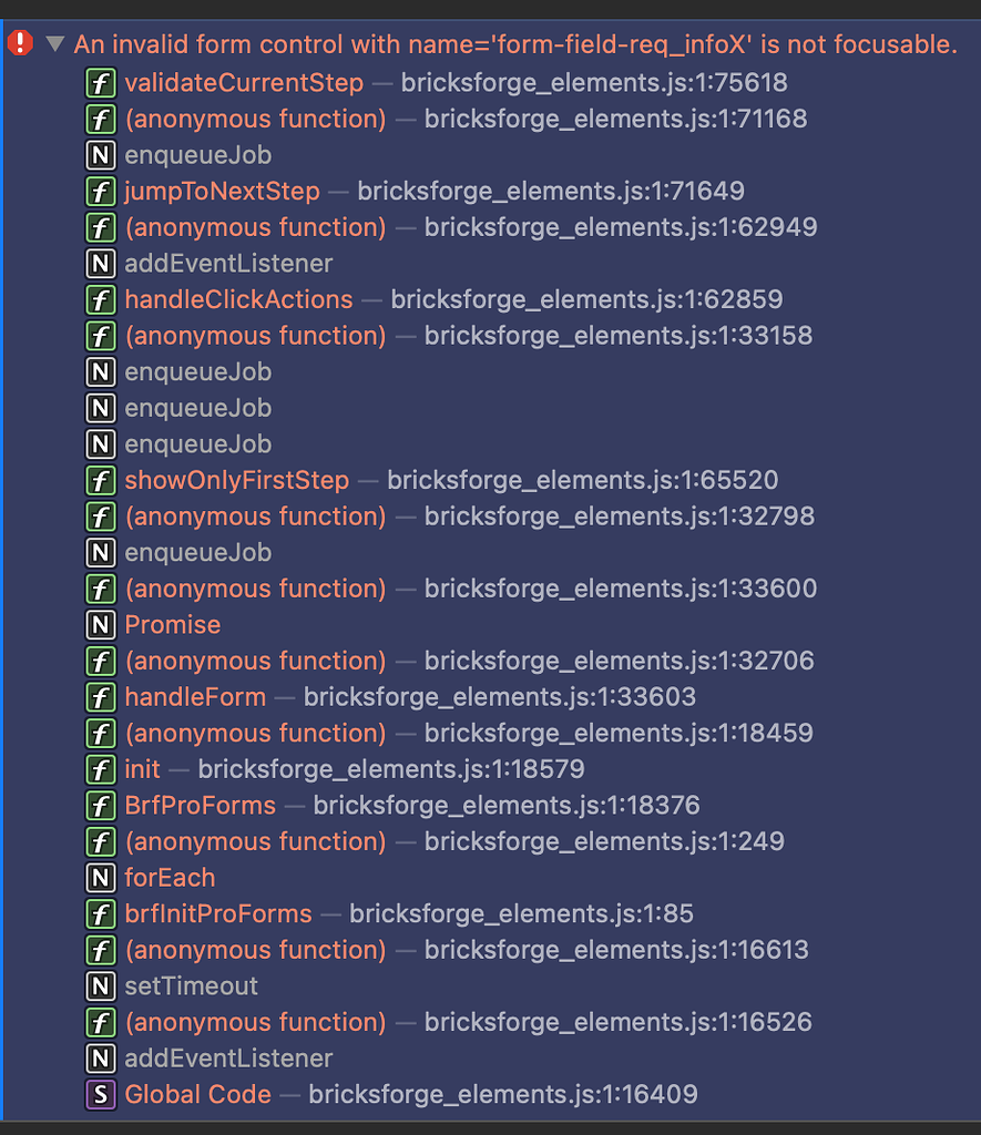 Pro Forms > Rich Text > Tiny/Wordpress > Required State Issues - Bug Reports - Bricksforge ...