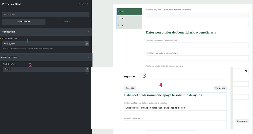 Problems with ProForms Steps - How To - Bricksforge Community Forum