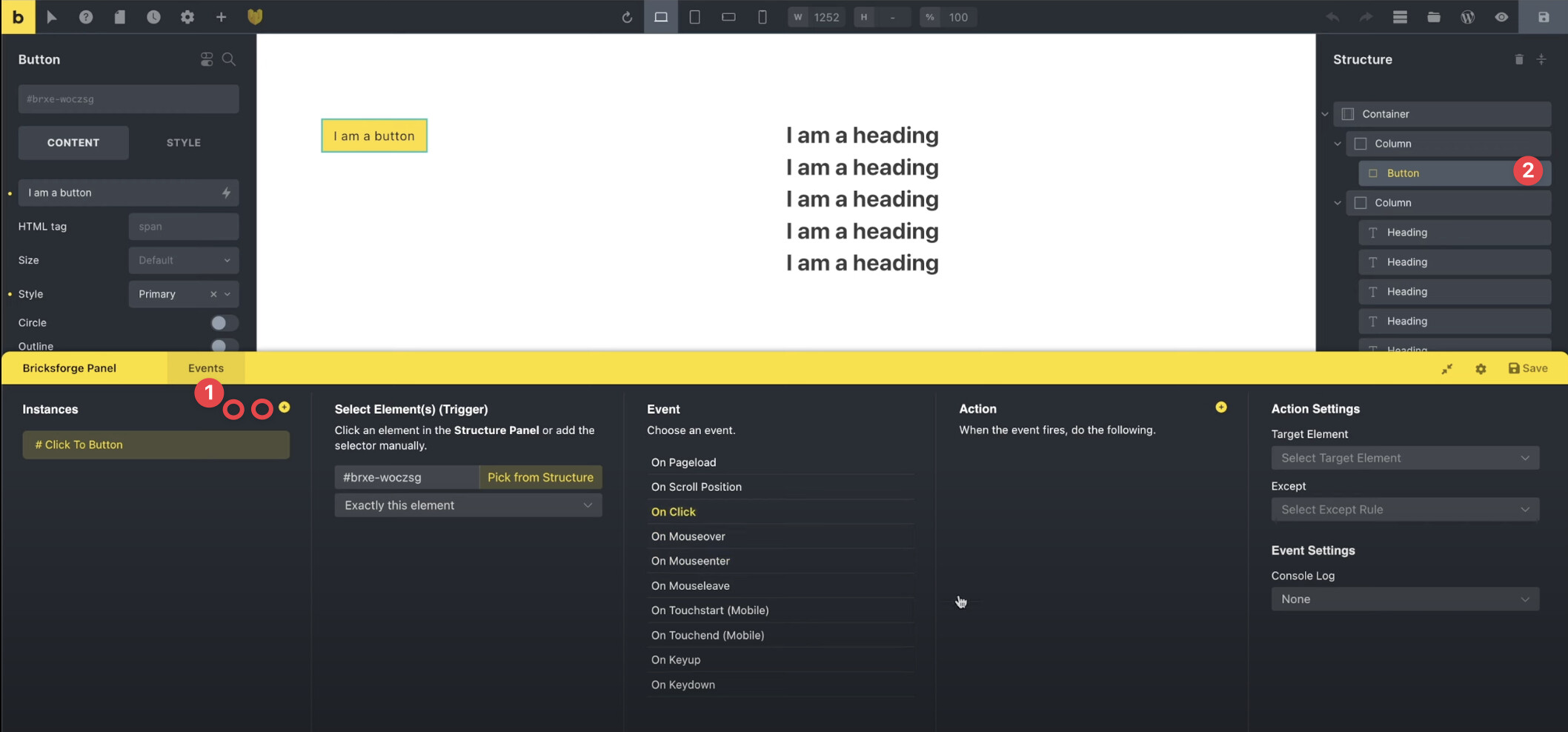 Bricksforge Event Panel Save And Load Feature Feature Requests Bricksforge Community Forum